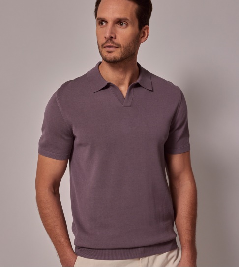 Men's Knitted Polo Shirts - Hawes & Curtis
