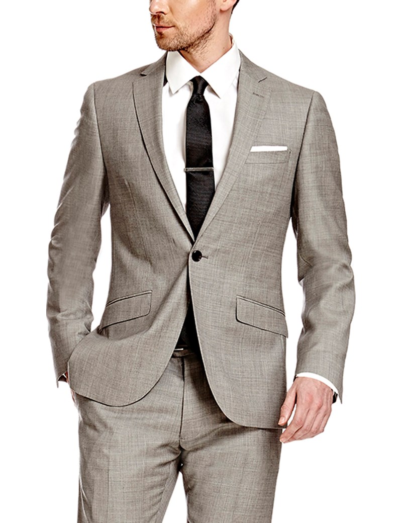 Mens Grey Twill Extra Slim Fit Suit Jacket Hawes And Curtis