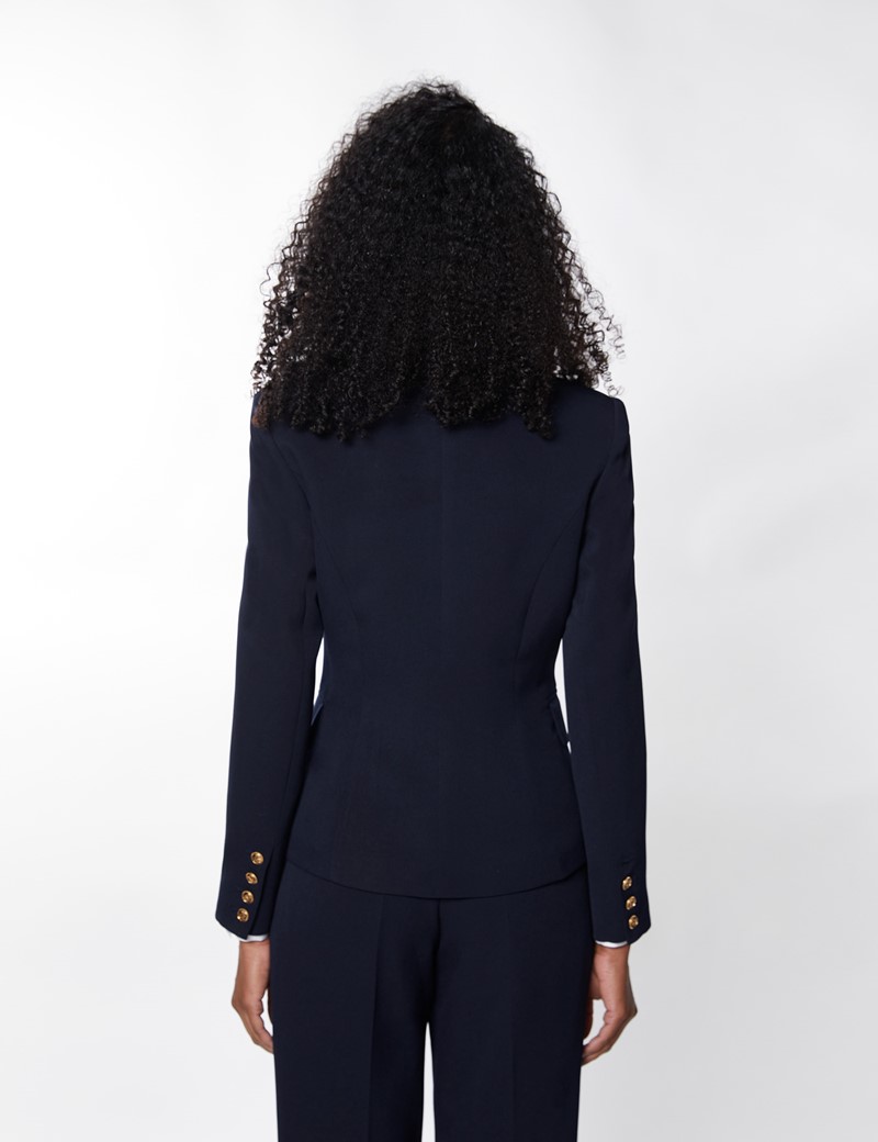 Women’s Double Breasted Suit in Navy | Hawes & Curtis