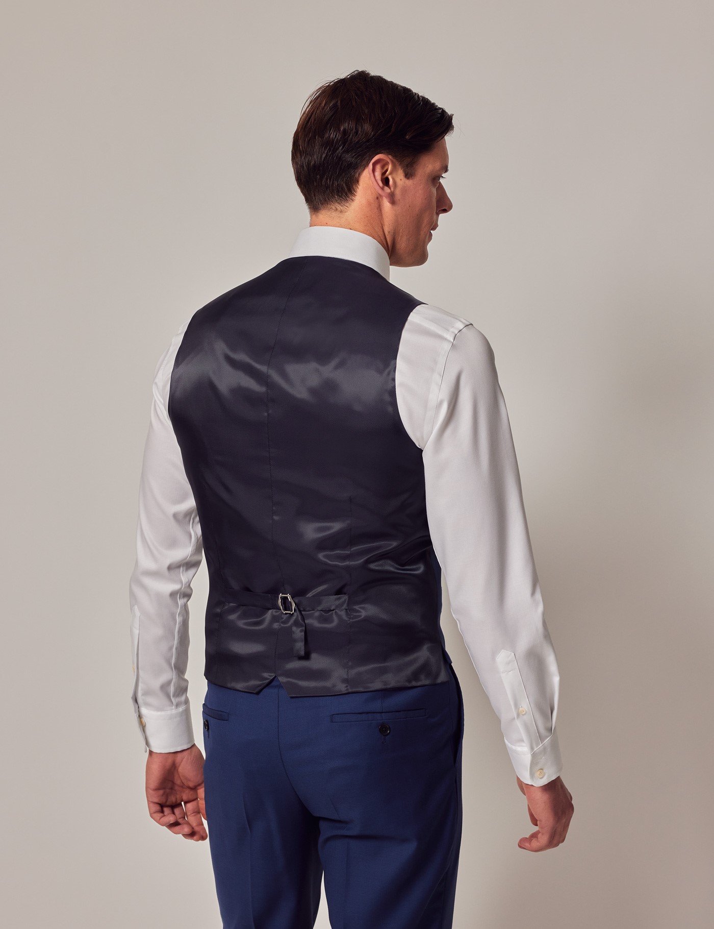 Men's Royal Blue Twill Vest